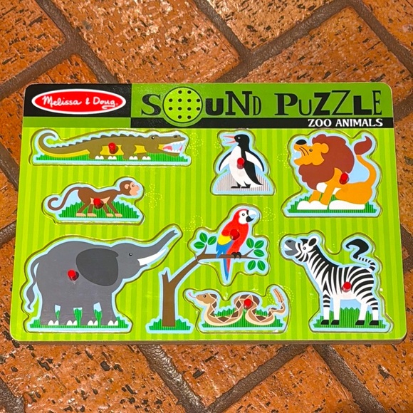 Melissa & Doug | Toys | Melissa Doug Kids Sound Puzzle 8 Piece Zoo ...
